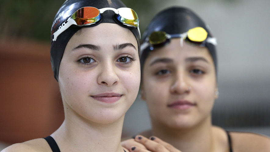 Newsela | Two Syrian sisters take a dangerous swim, to a safe swim Newsela | Two Syrian sisters take a dangerous swim, to a safe swim